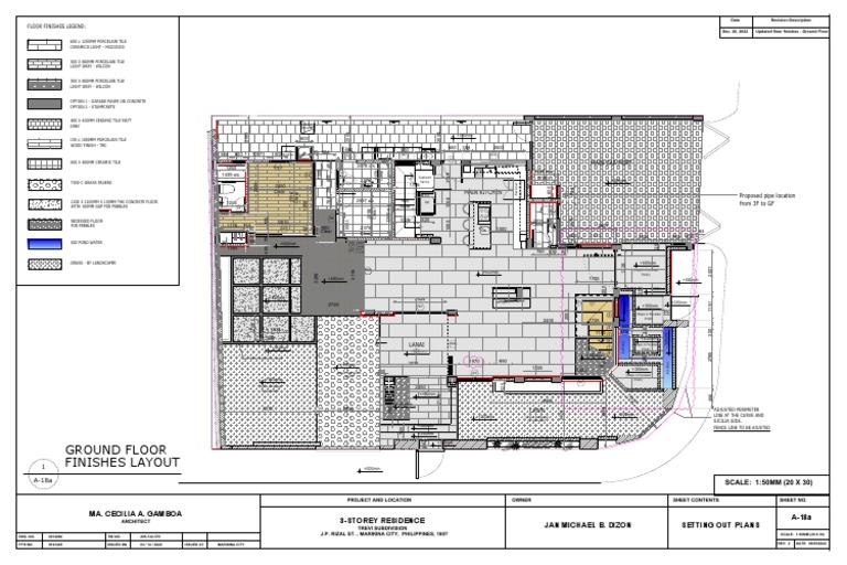 Floor Tile Layout GF | PDF | Tile | Architectural Elements
