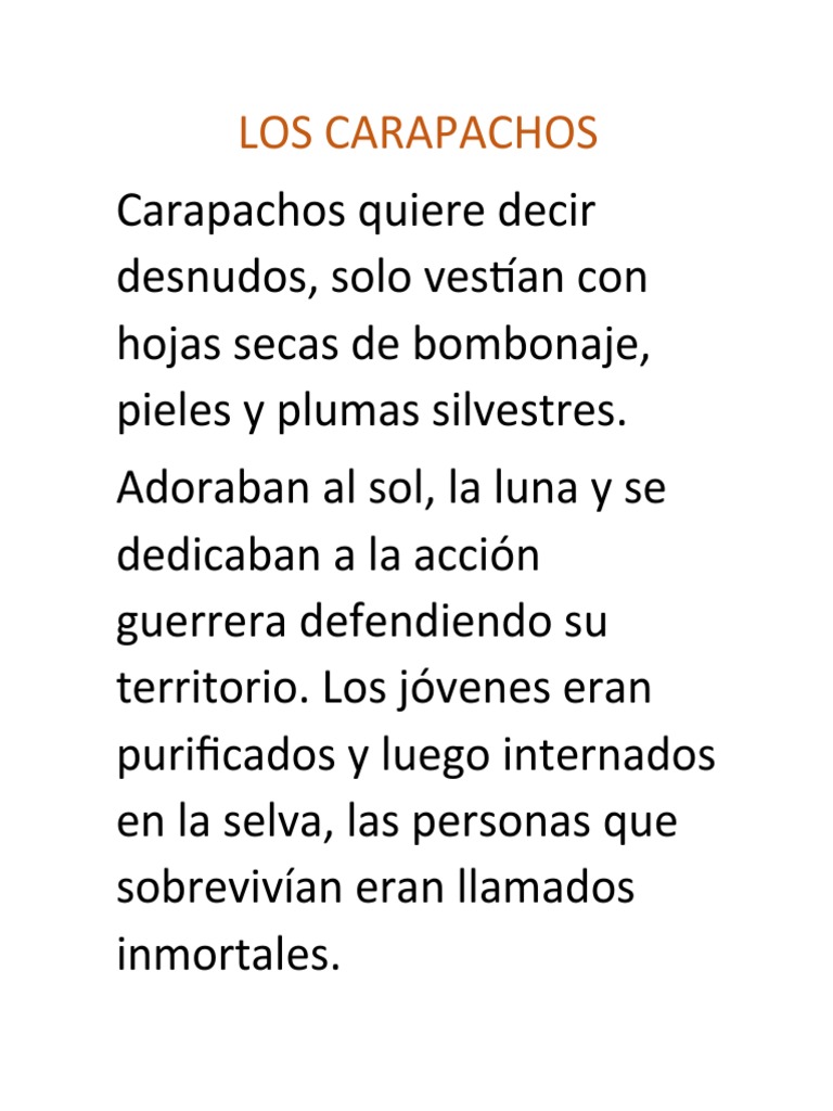Los Carapachos | PDF