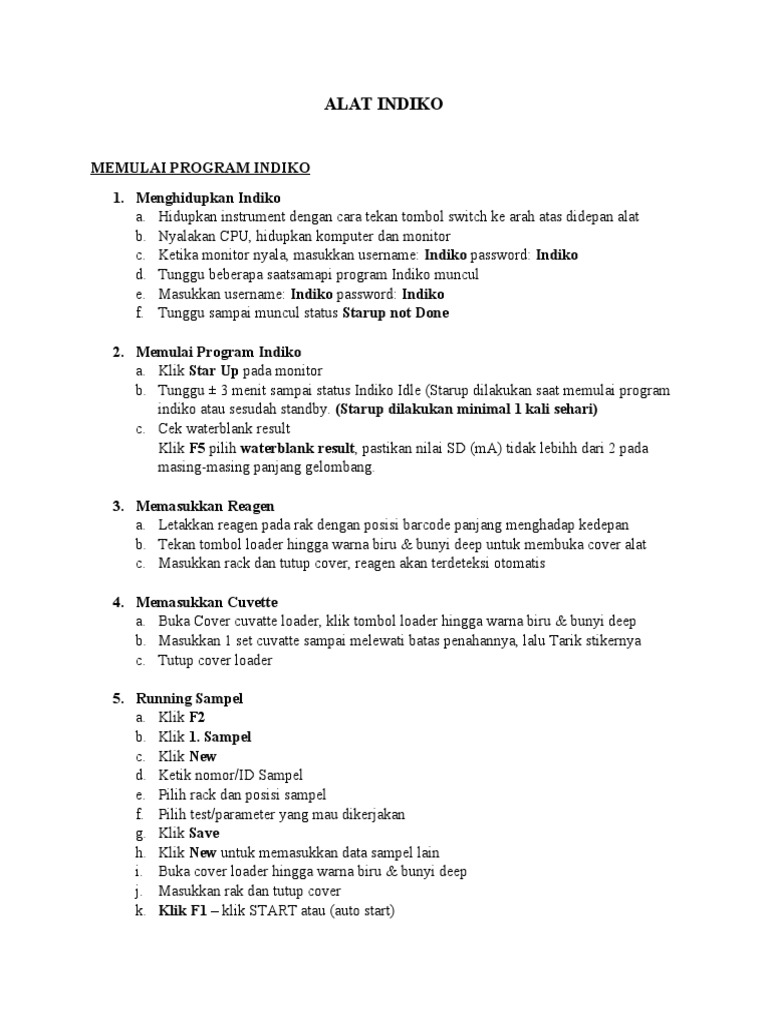 ALAT INDIKO Dan HUMA ROLL | PDF