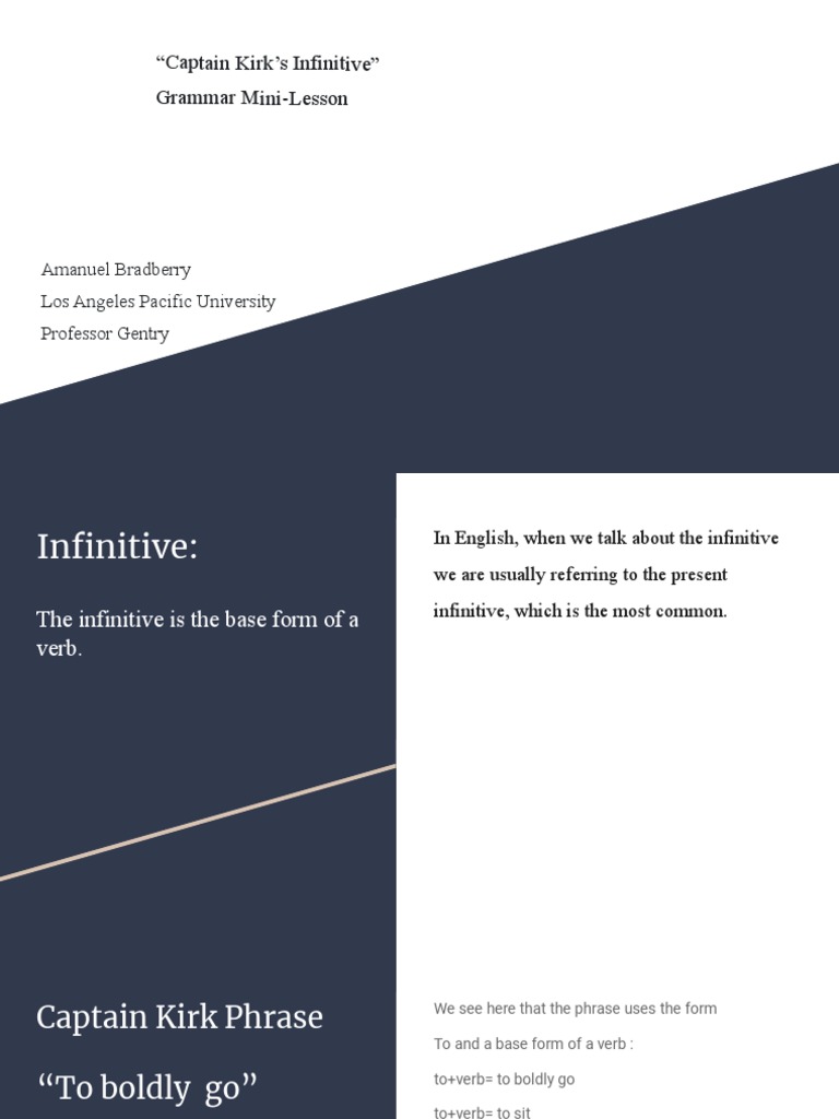 Captain Kirk 1 | PDF | Verb | Adverb