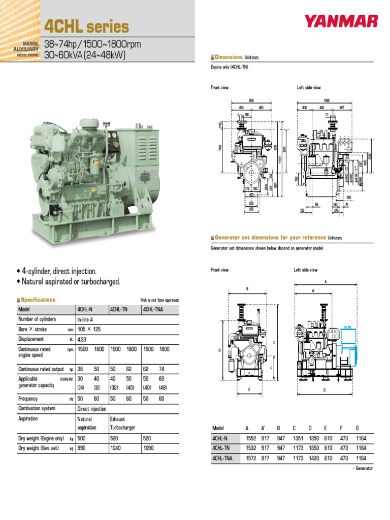 6148 Datasheet 4CHL | PDF | Diesel Engine | Engines
