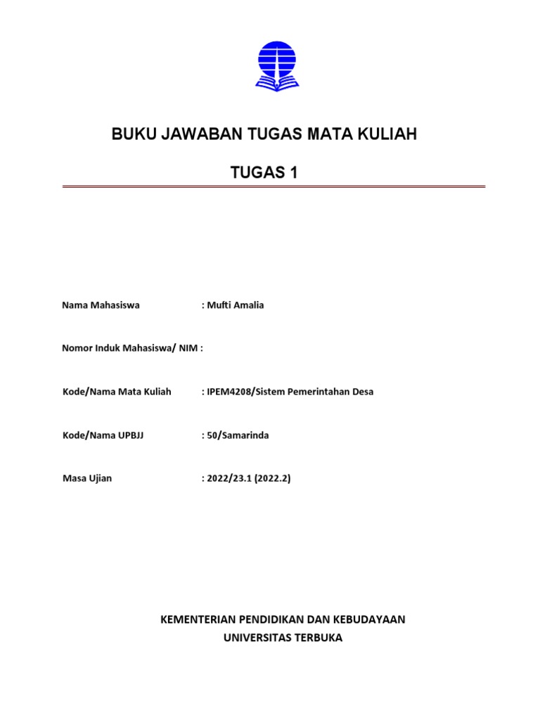 BJT - Tugas 1 - Mufti Amalia - Sistem Pemerintahan Desa | PDF