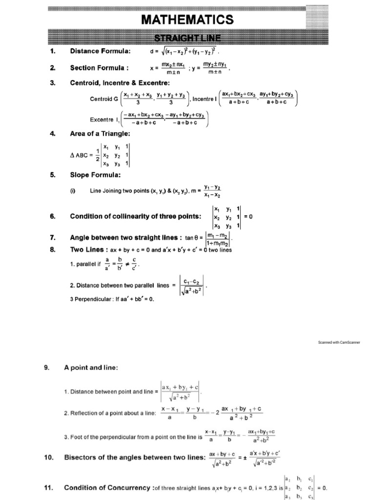 Mathematics Formula 1 | PDF