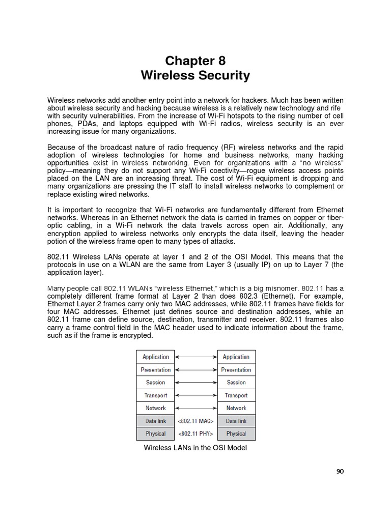 Chapter 6 Wireless Security | PDF | Ieee 802.11 | Wireless Lan