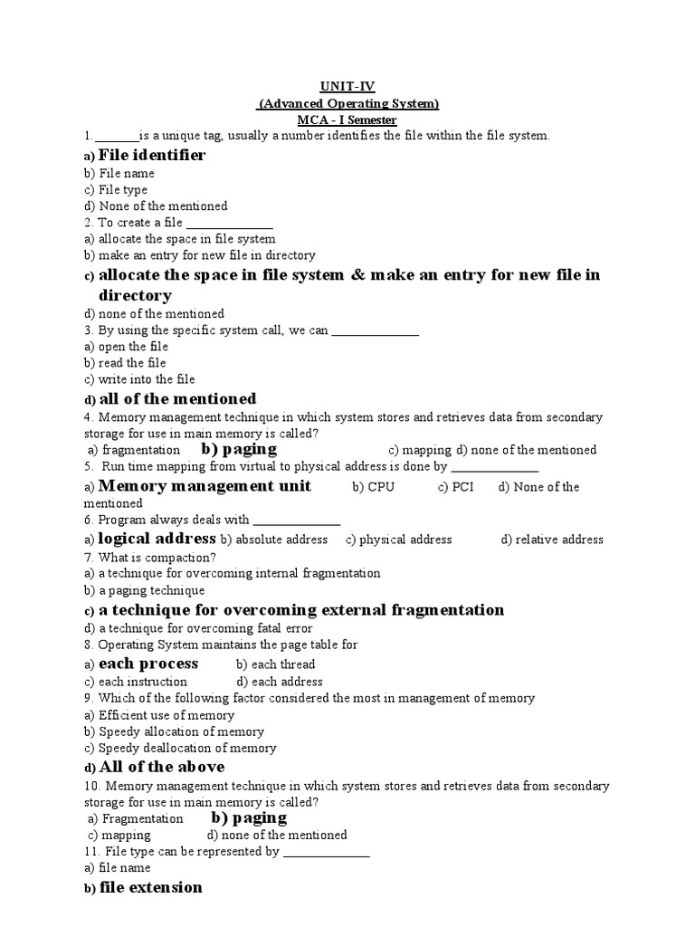 Aos Assignments4 | PDF | File System | Computer Data Storage