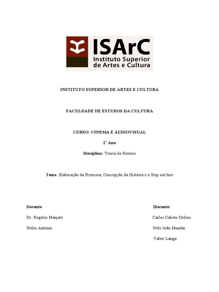 Isarc, Cinema, Ii Ano-Premissa, Historia, Step Out Line. | PDF | Pelotão | Guerrilhas