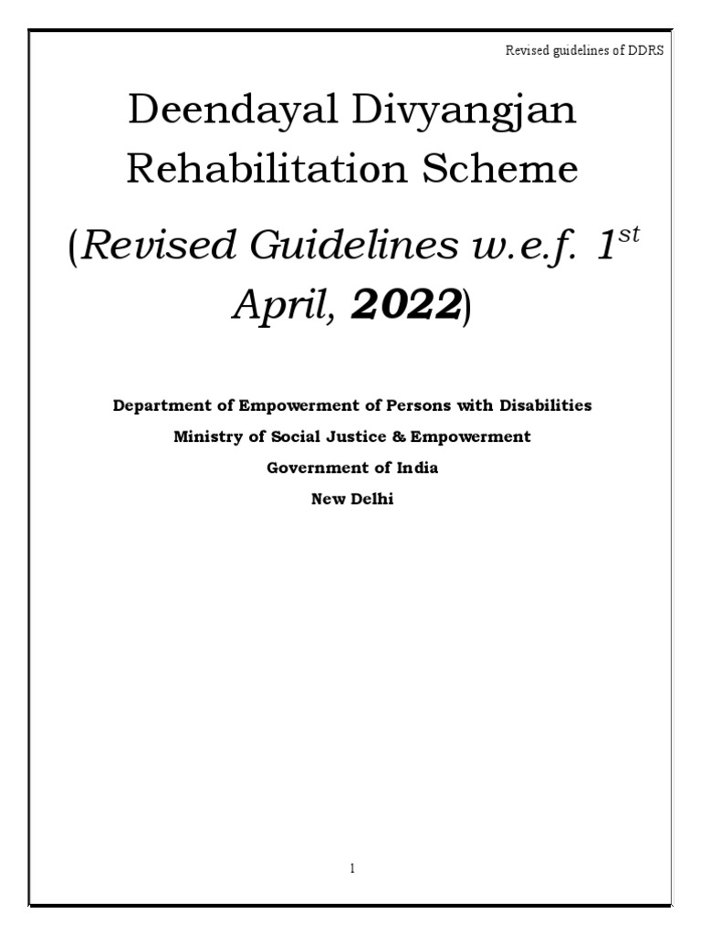 Revised DDRS Scheme 1 149 - Compressed | PDF | Special Education ...