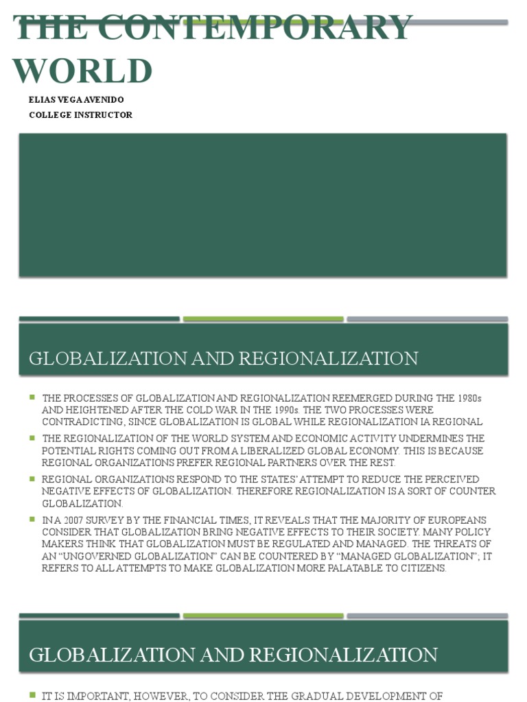 Regionalization | PDF | Globalization | Civilization