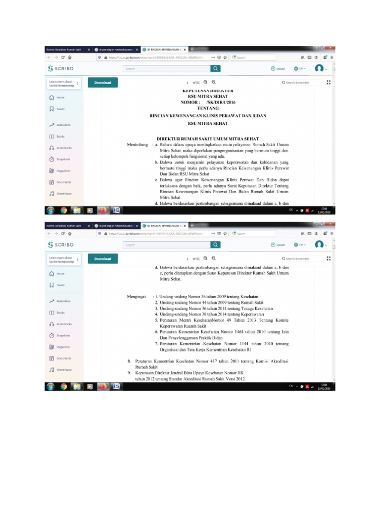 Contoh SK Regulasi SPK Dan RKK | PDF