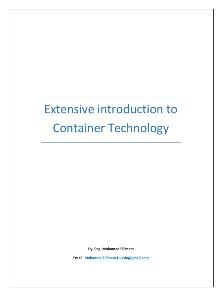 Container Technology | PDF | Virtual Machine | Operating System