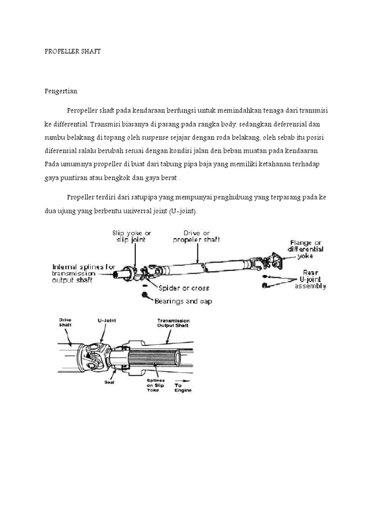 Propeller Shaft | PDF