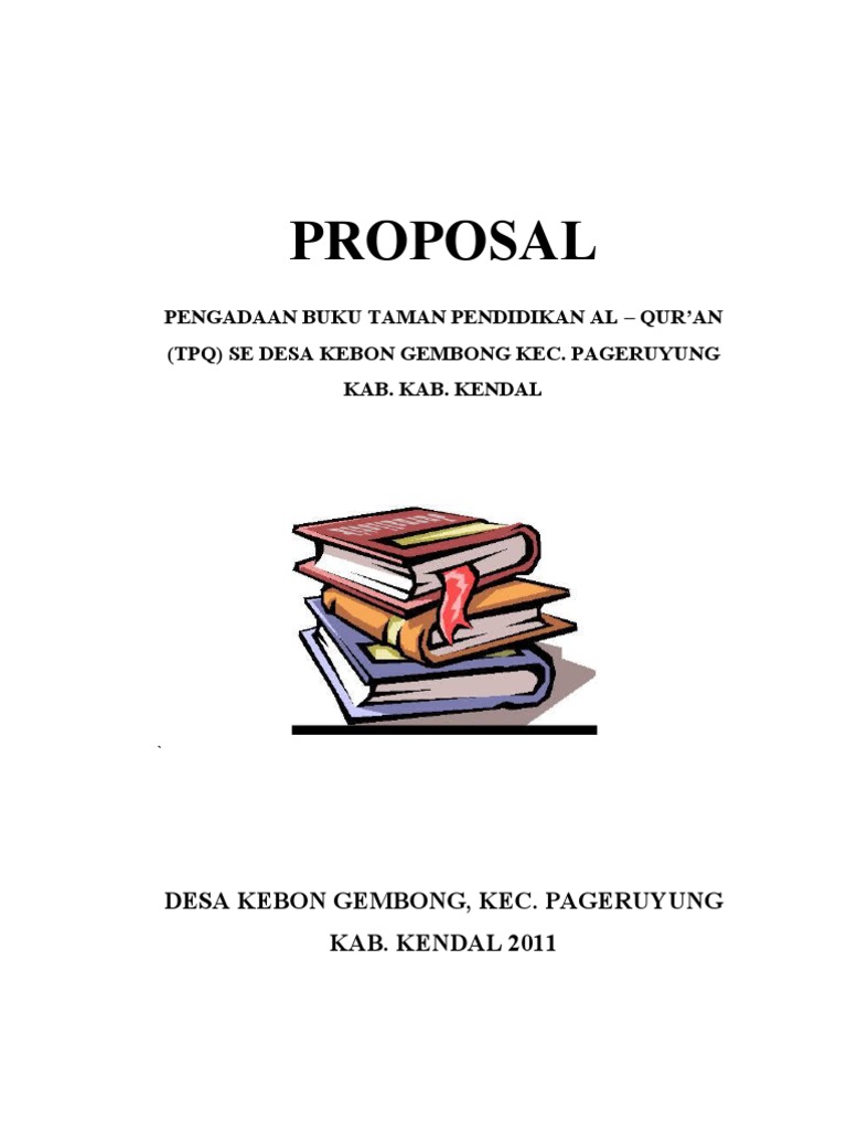 Proposal Pengadaan Buku TPQ | PDF