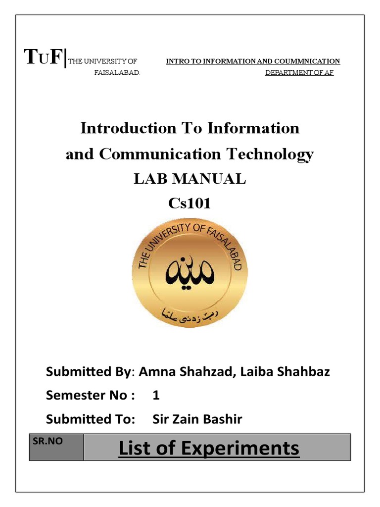 Amna CS MANUAL.. | PDF | Window (Computing) | Microsoft Excel