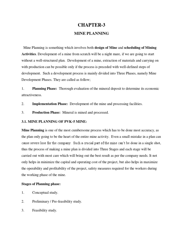 CHAPTER 3 Class Notes | PDF | Feasibility Study | Mining CHAPTER 3 Class Notes | PDF | Feasibility Study | Mining