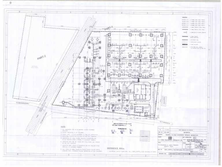 Fdn & Cable Trench Layout | PDF