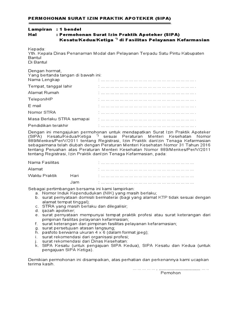 SIPA Di Fasyanfar Apotek | PDF