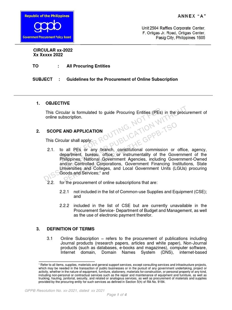 Draft Guidelines On Online Subscription | PDF | Subscription Business ...