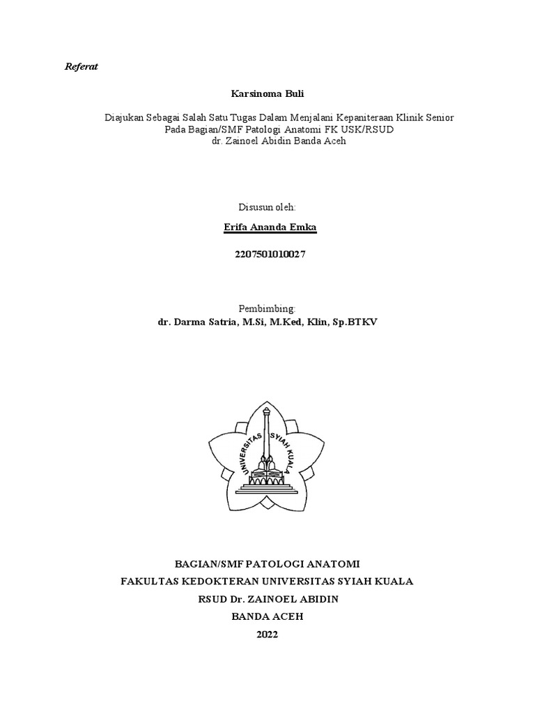 Referat Ca Buli Erifa Ananda Emka | PDF