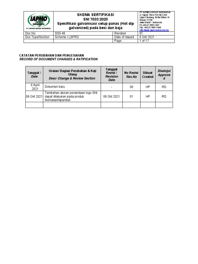 ss5 46 Sni 7033 2020 | PDF
