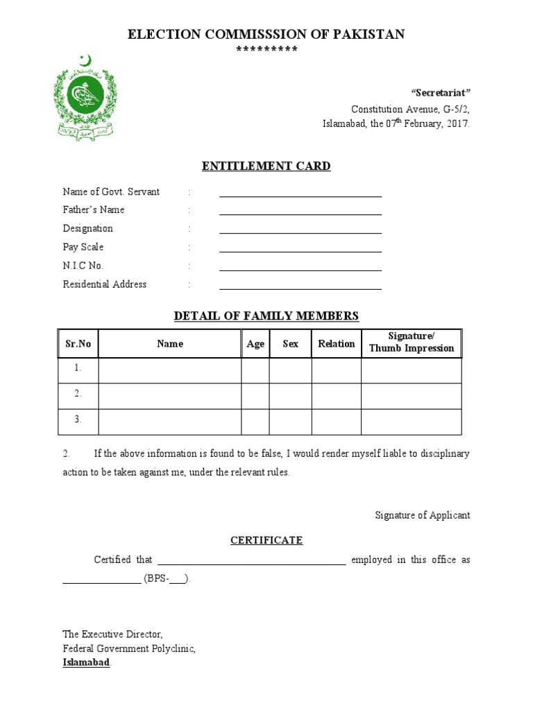 Medical Card Sample | PDF