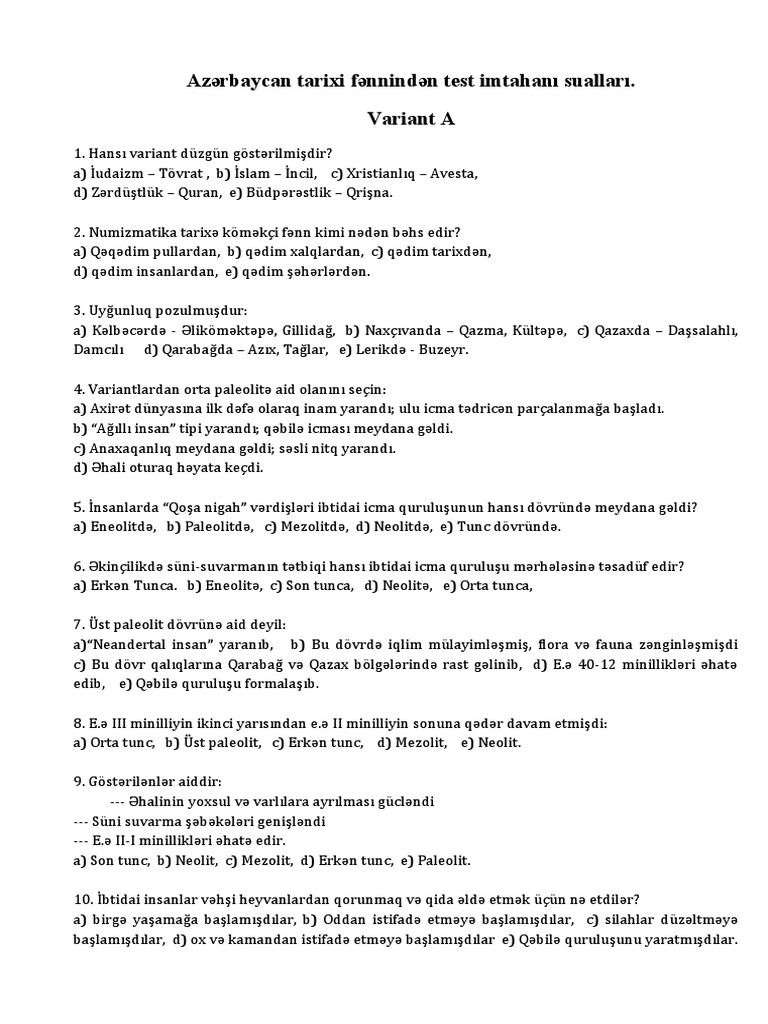 Azərbaycan Tarixi | PDF