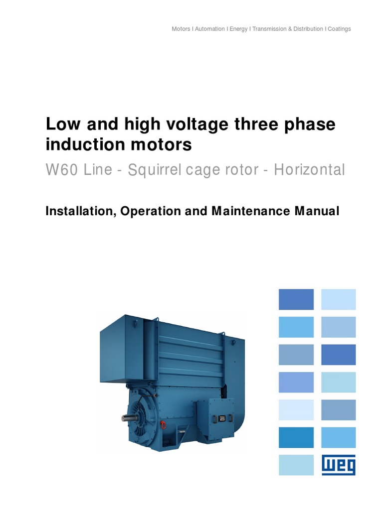 WEG Installation, Operation and Maintenance Manual | PDF | Bearing ...
