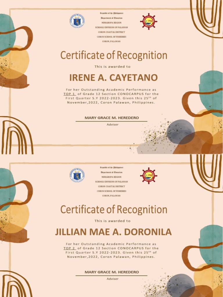 Certificate of Recognition..... | PDF