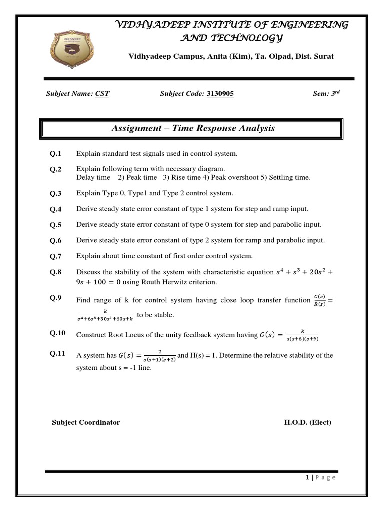 CST_Assignment_1 | PDF