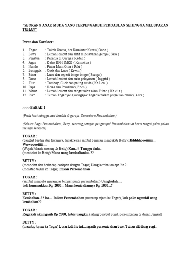 Naskah Drama Natal | PDF