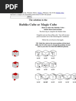 Megaminx Solution Manual | PDF | Mathematical Objects | Applied Mathematics