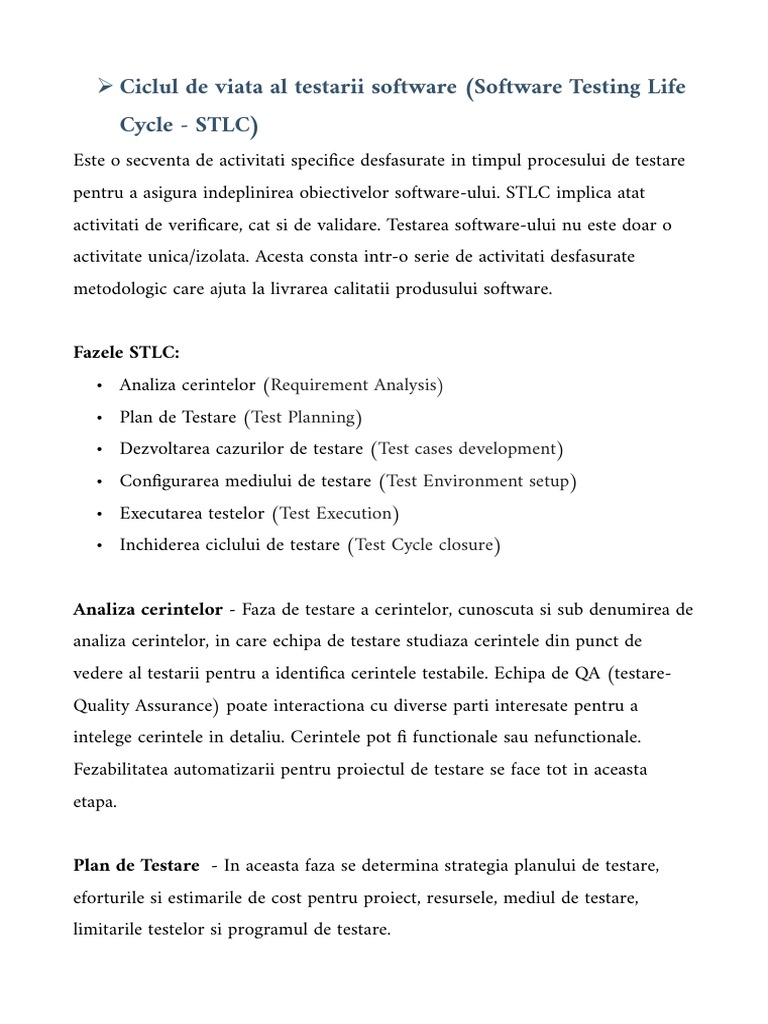 Software Testing Life Cycle | PDF