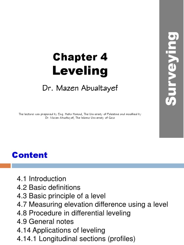 Levelling | PDF | Sea Level | Surveying