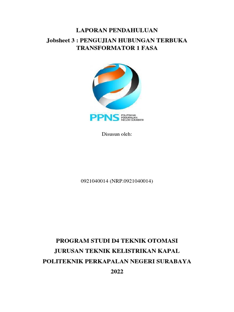 Laporan Pendahuluan Jobsheet 3 - Dwi Agus Setiyono - 0921040014 | PDF