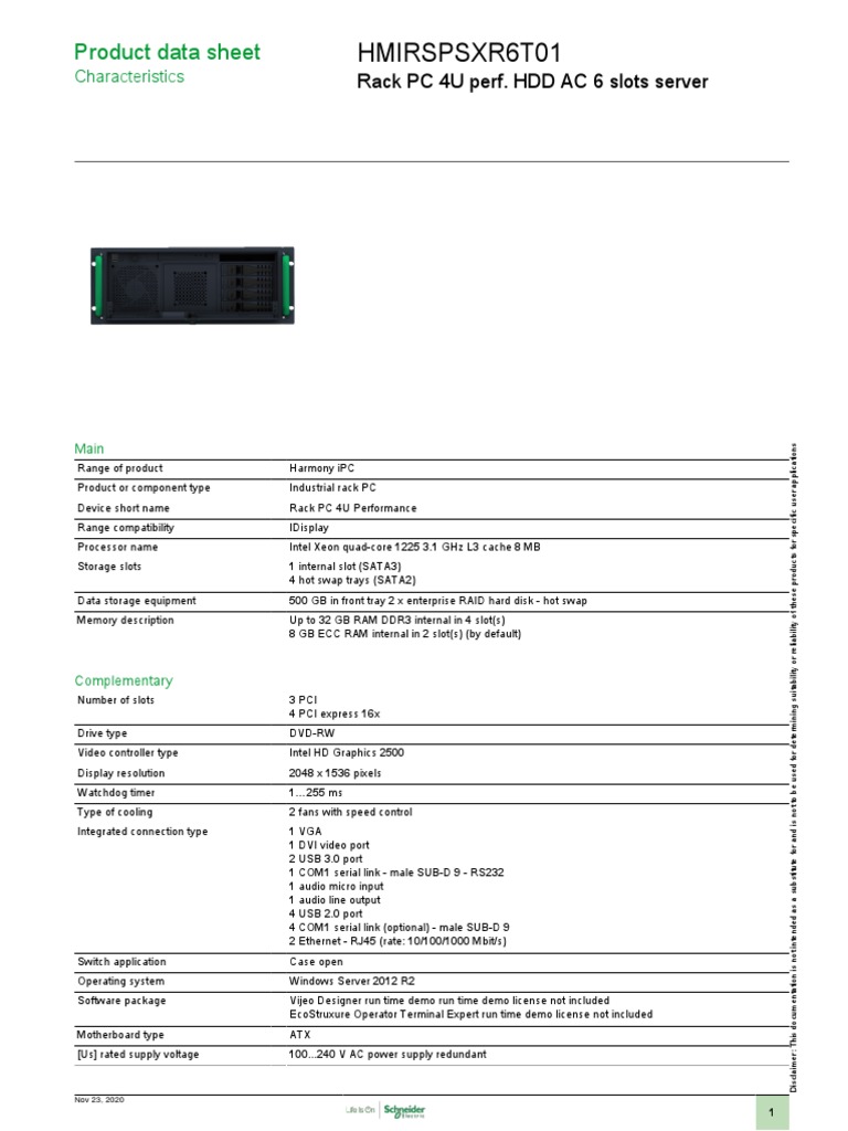 Harmony iPC - HMIRSPSXR6T01 | PDF | Personal Computers | Computer Engineering
