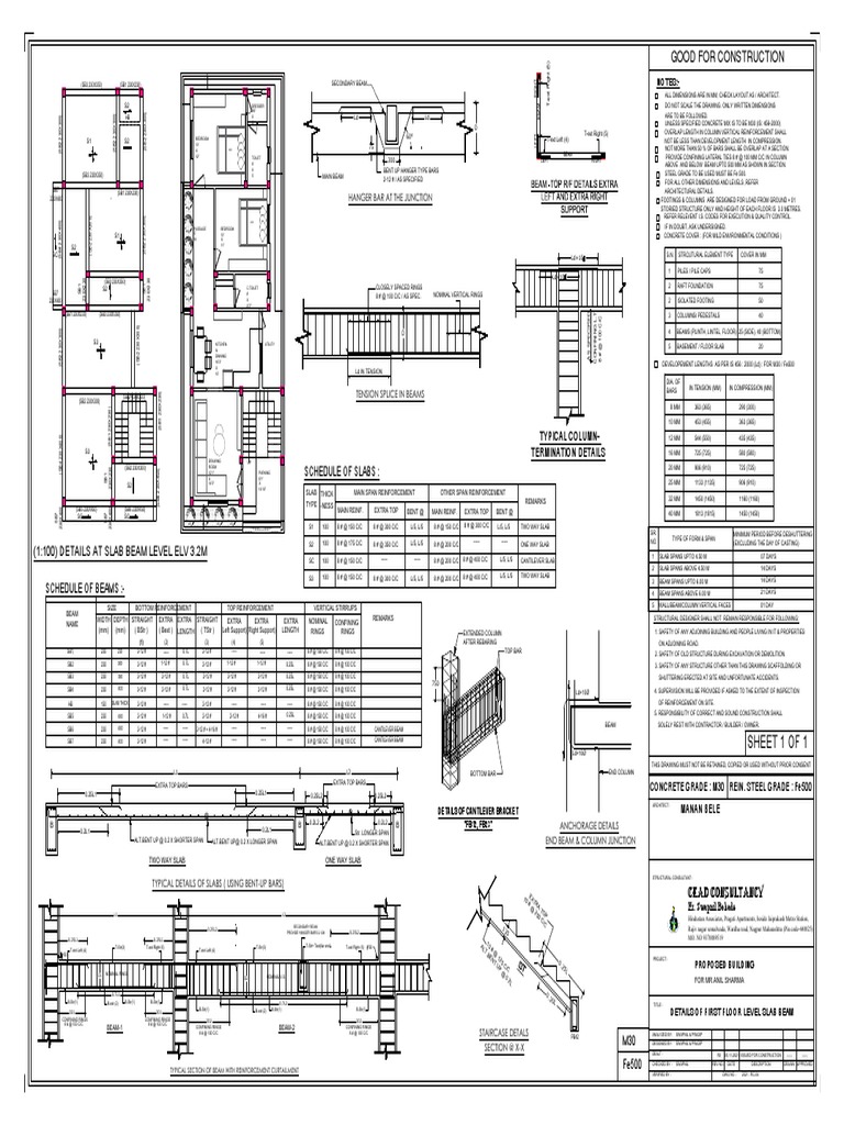 ANIL SHARMA - 2021-RC-03-FLOOR BEAM DRG - R1 CEAD-24NOV2021-Model | Download Free PDF | Beam ...