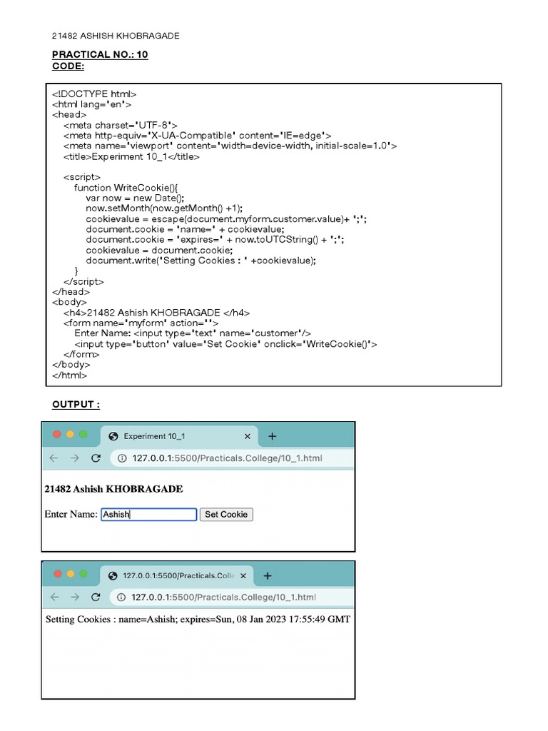 Css Practical 10 & 11 | Download Free PDF | Computing | Software