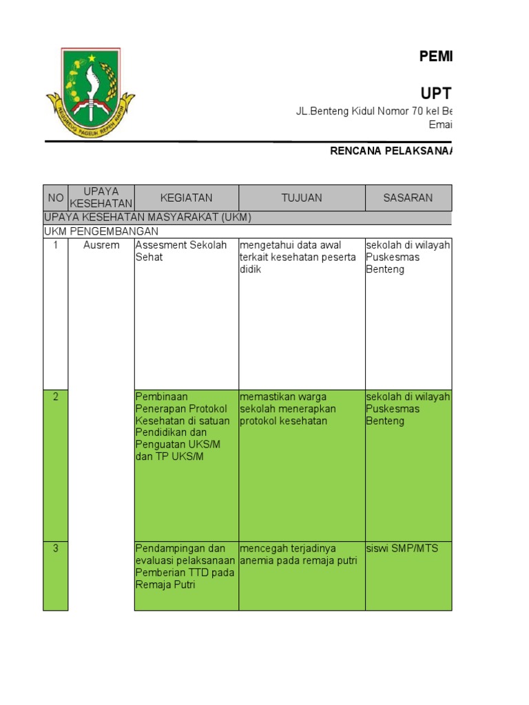 RPK 2022 Program Ukm | PDF