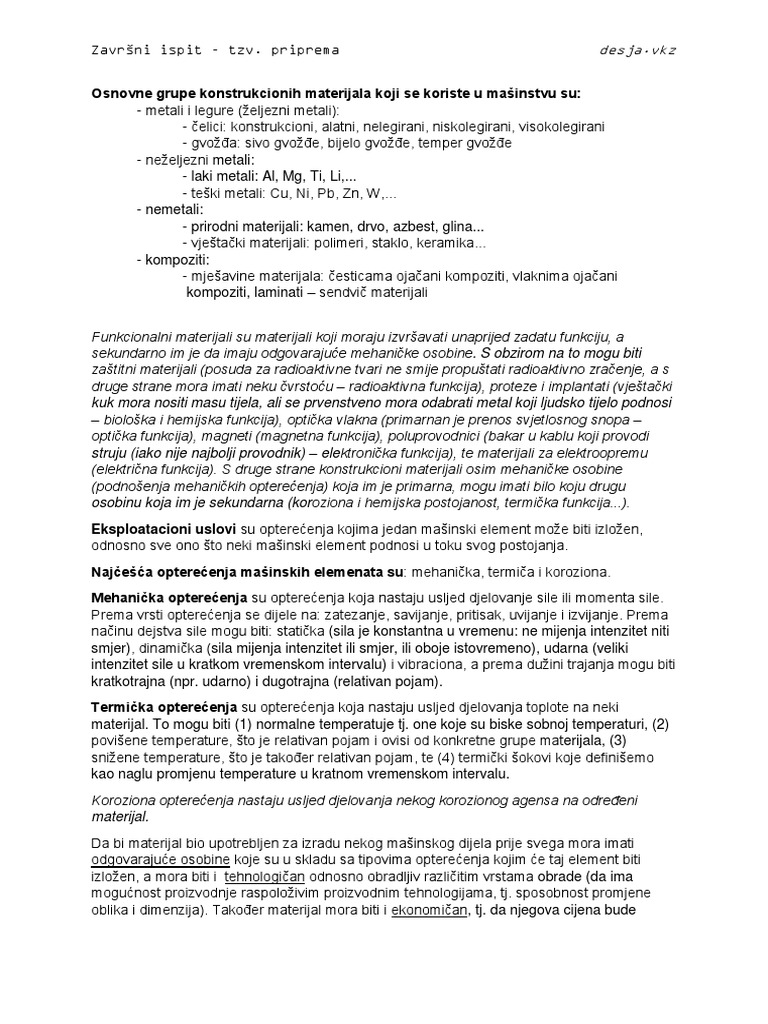 Materijali1 Zavrsni | PDF