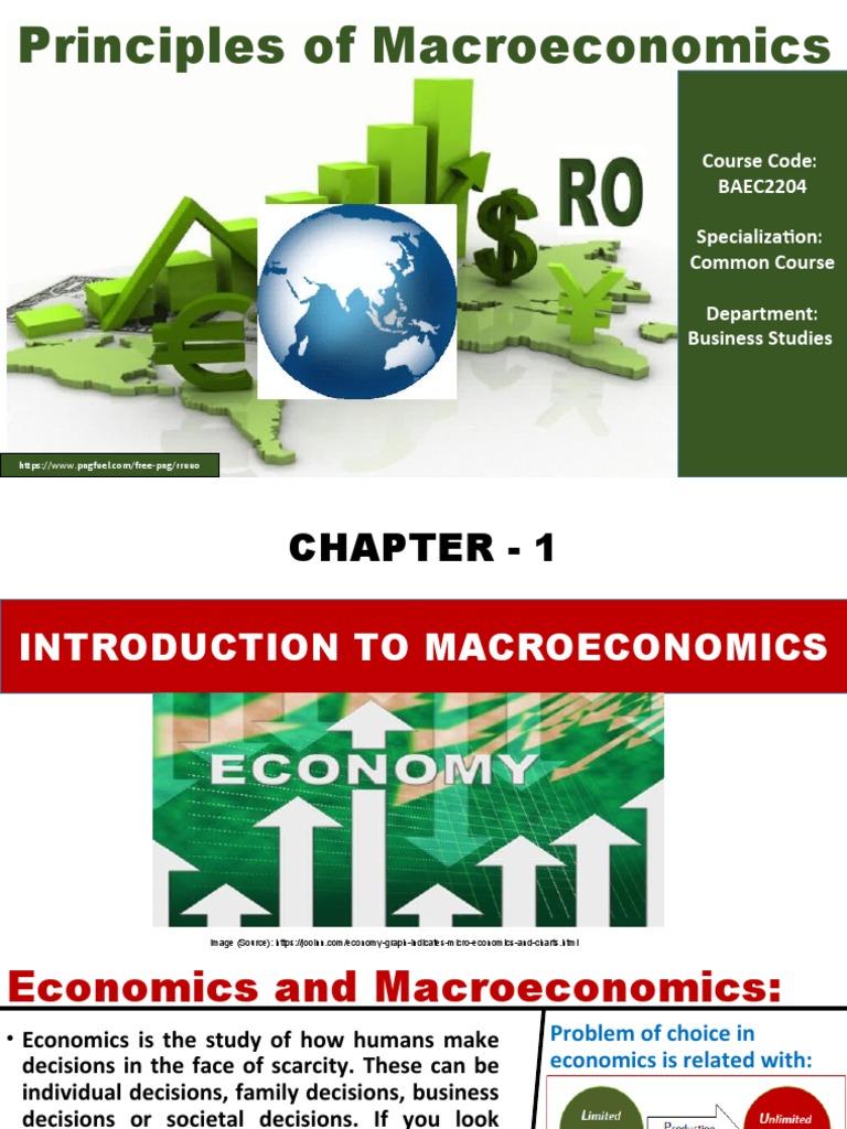 Principles of Macroeconomics BAMG2111 Full Chapter PPts - With Graphics ...