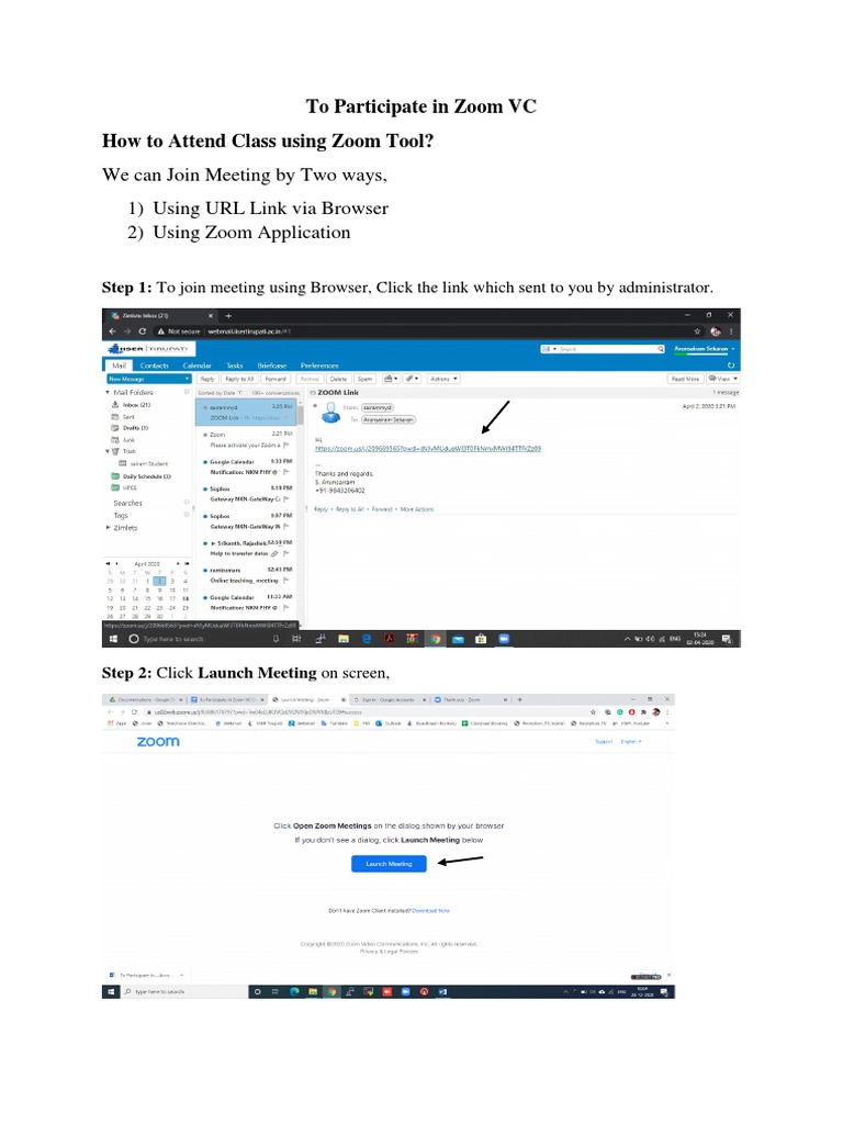 Zoom meeting guide lines | PDF