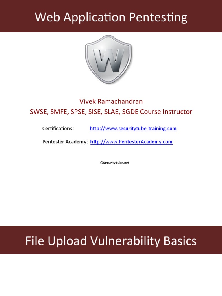 033 File Upload Vulnerability Basics Pdf 