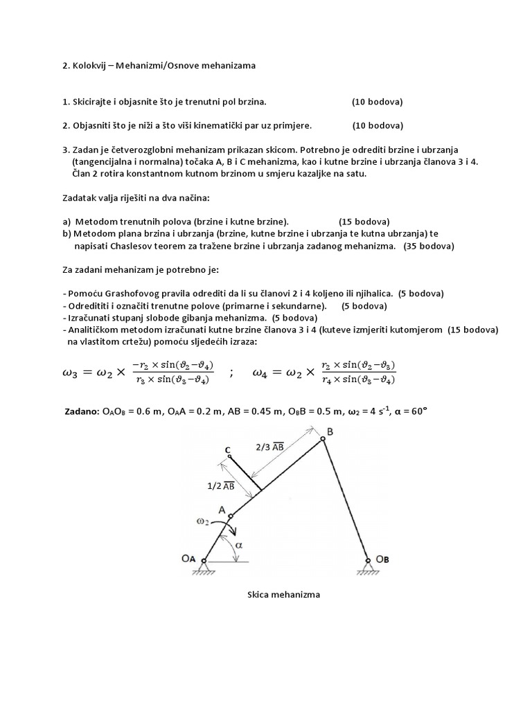 Primjer 2. Kolokvija | PDF