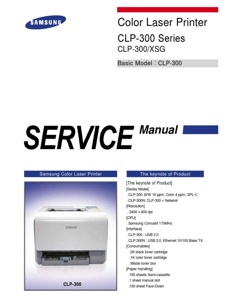clp-300 - Service Manual | PDF | Electrostatic Discharge | Electrical Connector