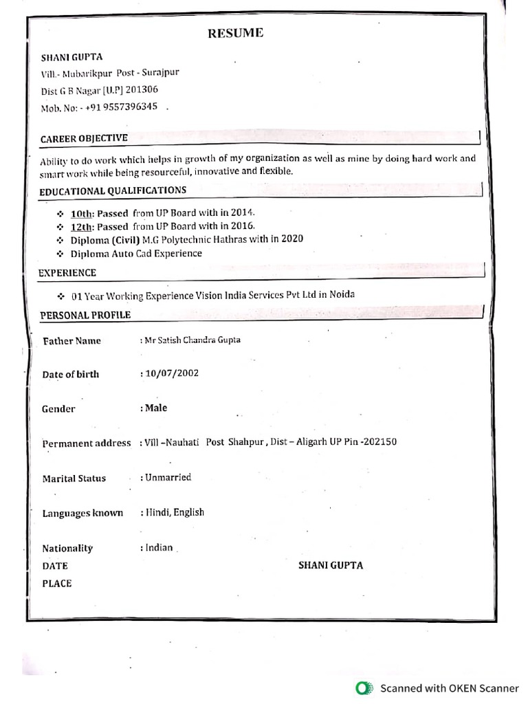 Shani Gupta Resume-1 | PDF