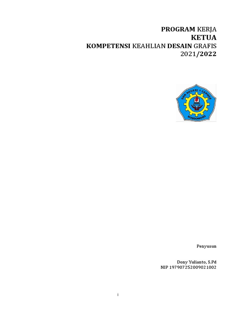 Program Kerja Kaproli DKV 2021 | PDF