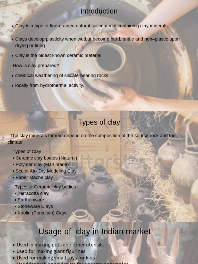 How Clay is Formed and Used in Indian Crafts | PDF | Pottery | Clay