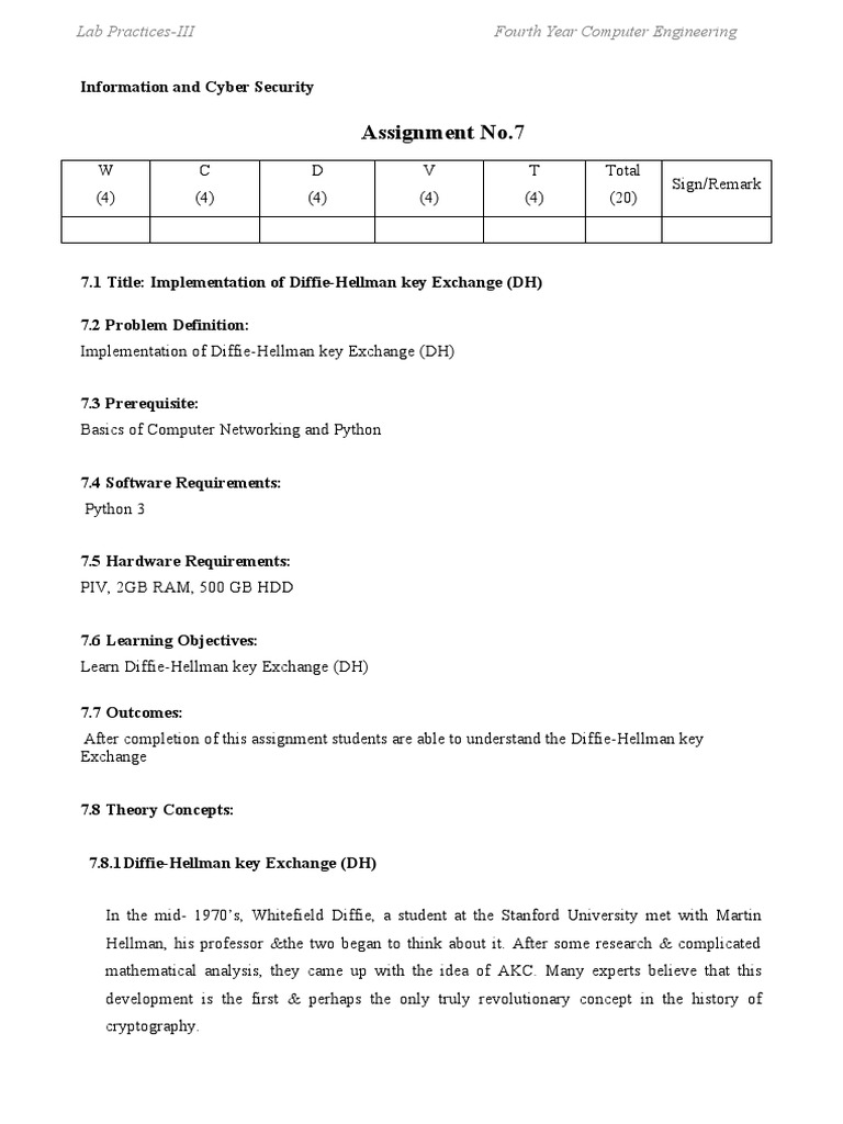 DH Manual | PDF | Key (Cryptography) | Cryptography
