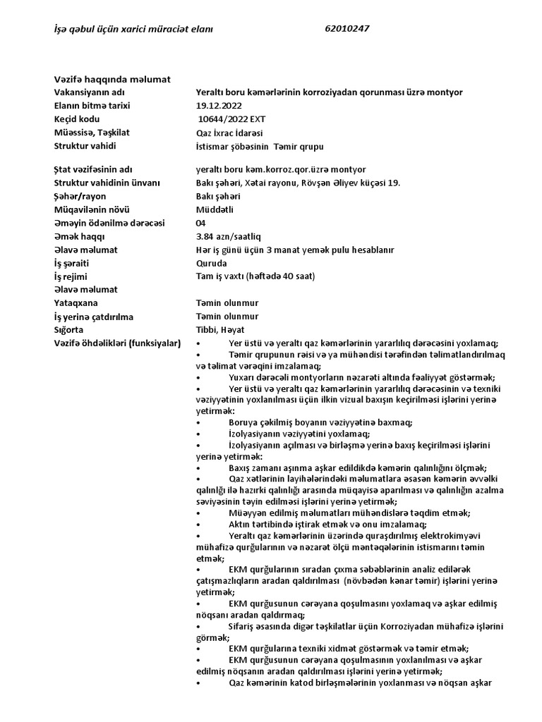 Data Overview - Yeralt# Boru K#m#rl#rinin Korroziyadan Qorunmas# #ZR# Montyor | PDF