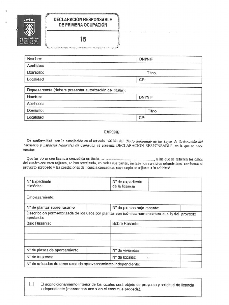 Modelo Declaracion Responsable