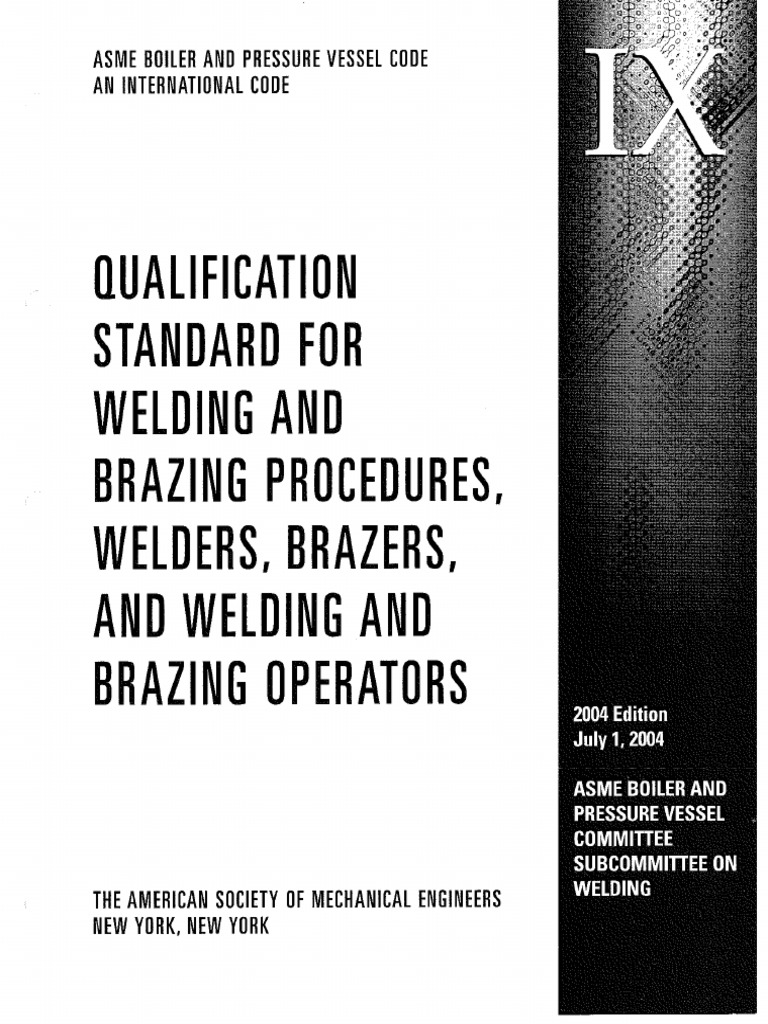 Asme Ix 2004 | PDF